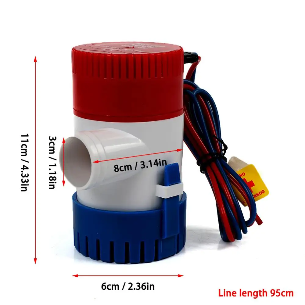 12v Electric Bilge Sump Marine Submersible Bilge Sump Home Garden Water ...