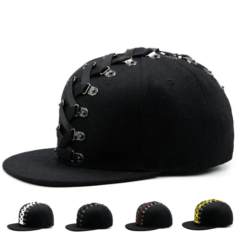 Xdanqinx Personality Trend Men's Hip Hop Caps Flat-brimmed Hat Novelty ...