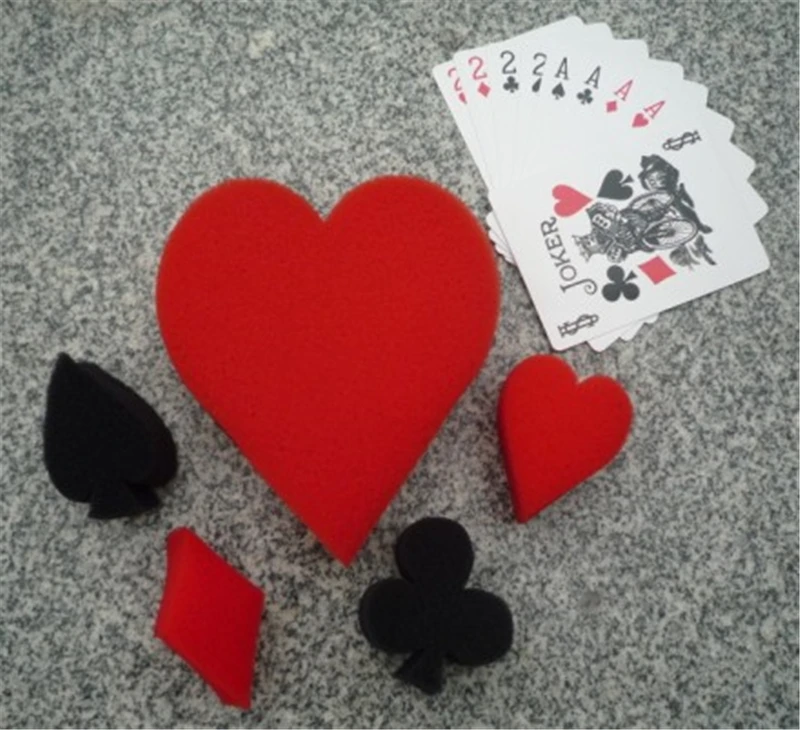 Sponge-And-Cards-Magic-Tricks-Suits-To-Sponge-Suits-Magic-Trick-Props ...