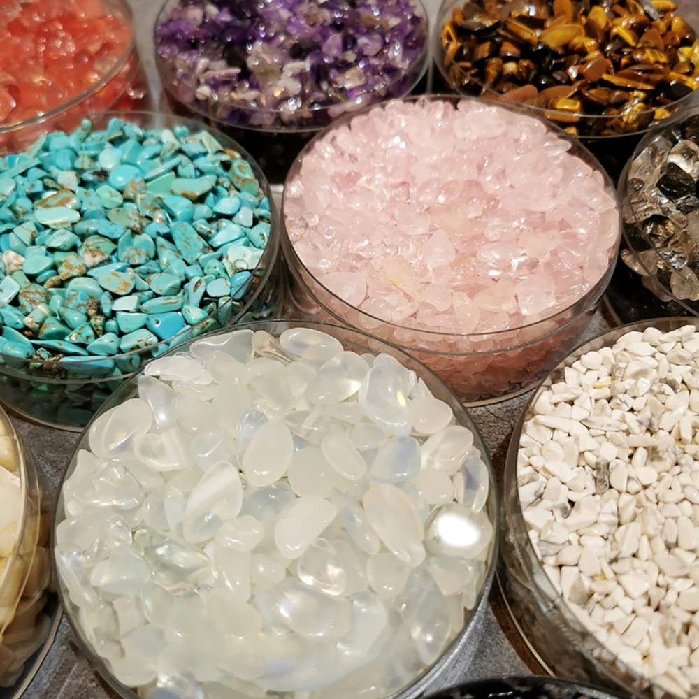 Natural Irregular Crystal Rose Quartz Rock Crushed Stone Pyramid Epoxy ...