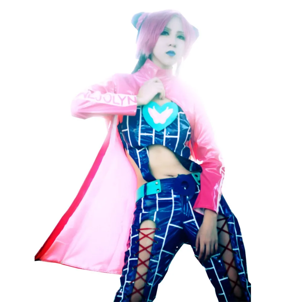 2021 Jojo's Bizarre Adventure Stone Ocean Jolyne Cujoh Cosplay Costume ...