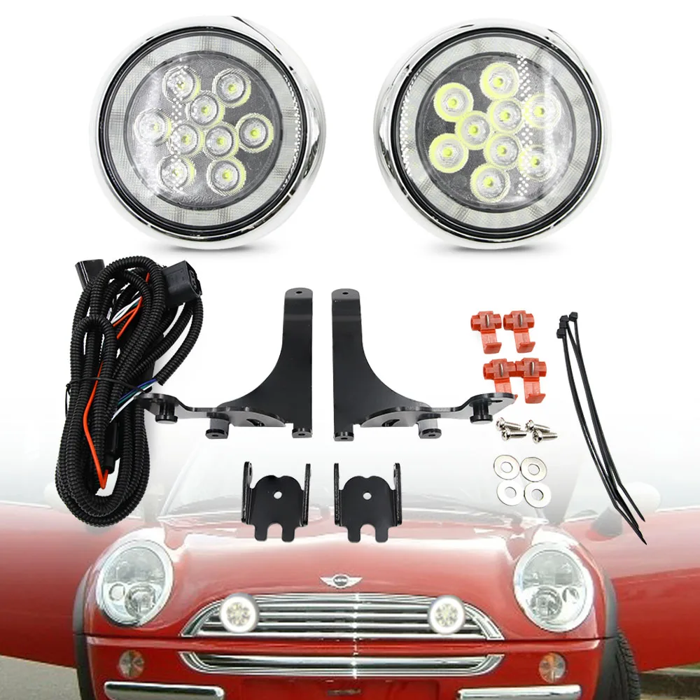2X For MINI Led Rally Lights LED DRL Daytime Running Driving Lamp For ...