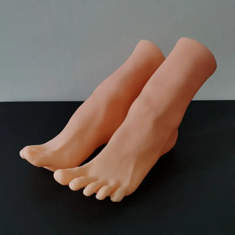 1-Pair-Of-Simulated-And-Beautiful-Female-Foot-Model-PVC-Soft-Rubber ...