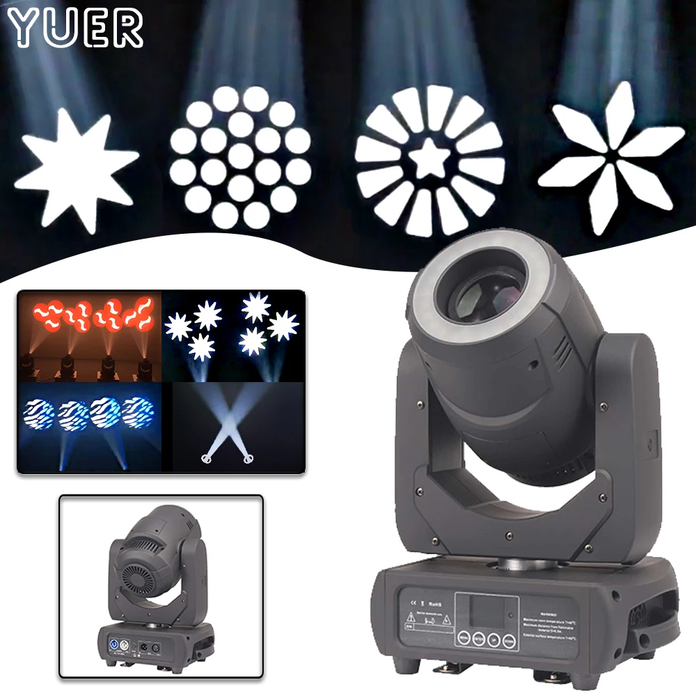 Led 150W Focus Spot Strobe Moving Head Light Rotating Patterns Effect ...