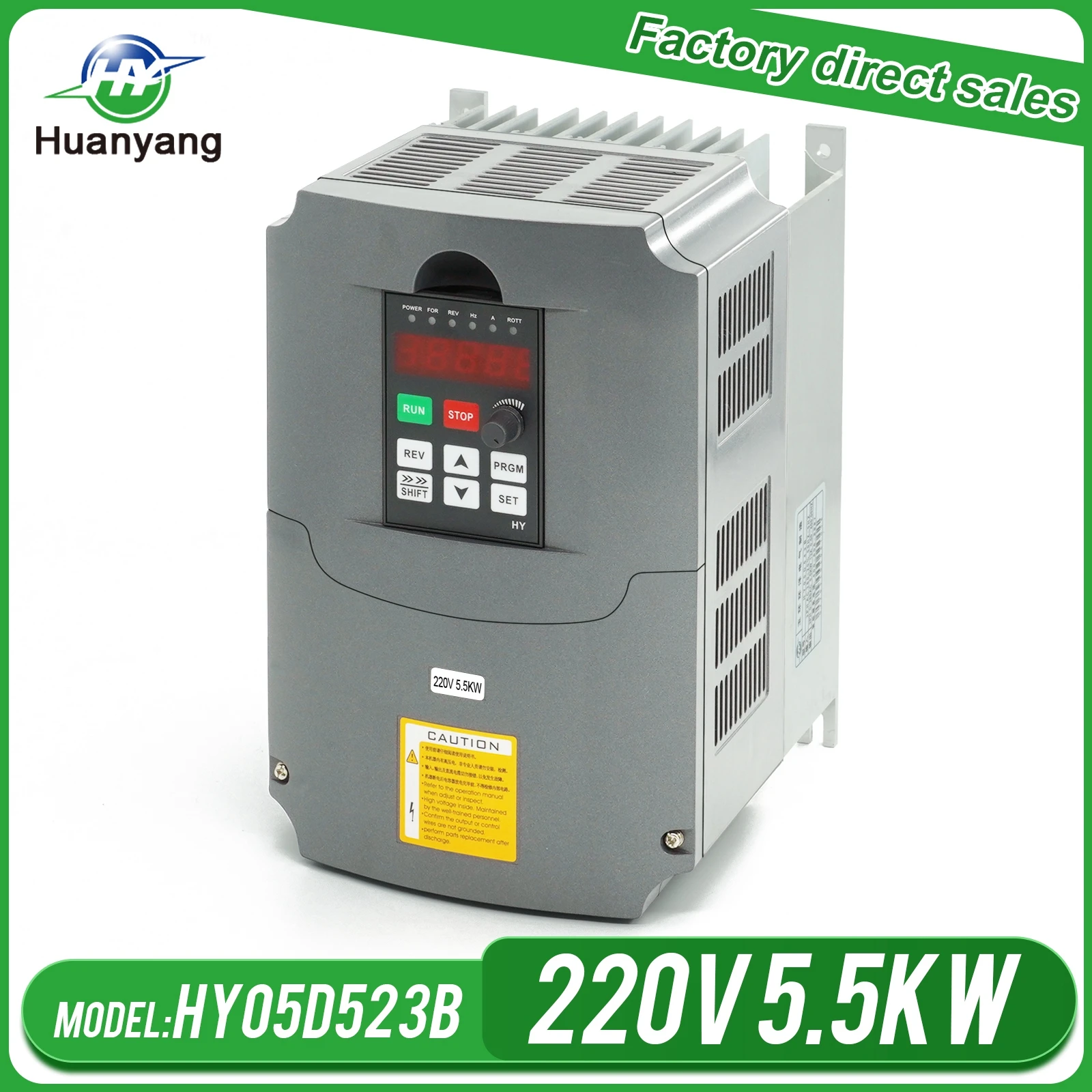 New HUANYANG inverters high quality 5.5KW 220V 20A VARIABLE FREQUENCY ...