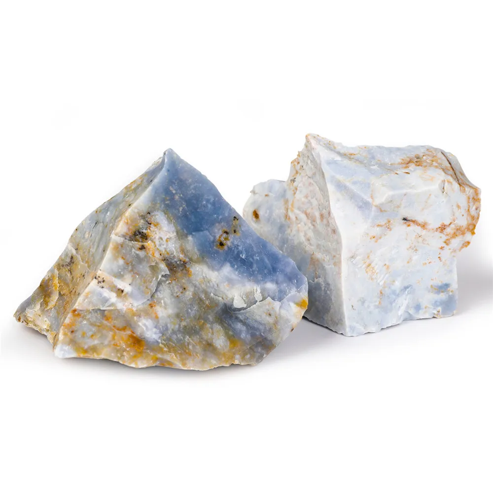 Azul Calcedônia Ágata Natural Pedras Minerais Calcedonite Cru Casa ...