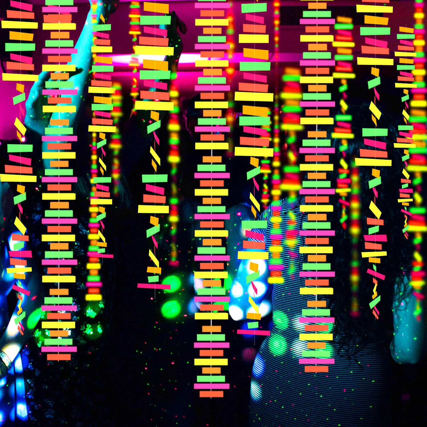 Glow-Paper-Garlands-Neon-Streamers-UV-Black-Light-Reactive-Glow ...