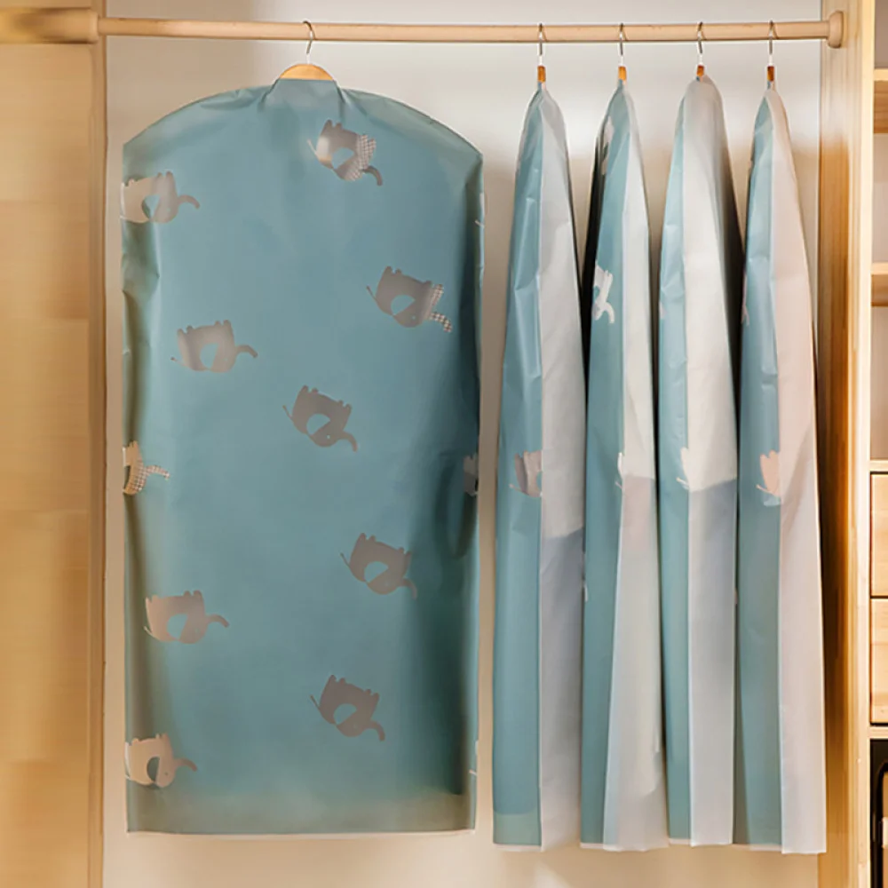 6pcs Clothing Covers Clothes Hanging Garment Dress Suit Coat Dust Cover ...