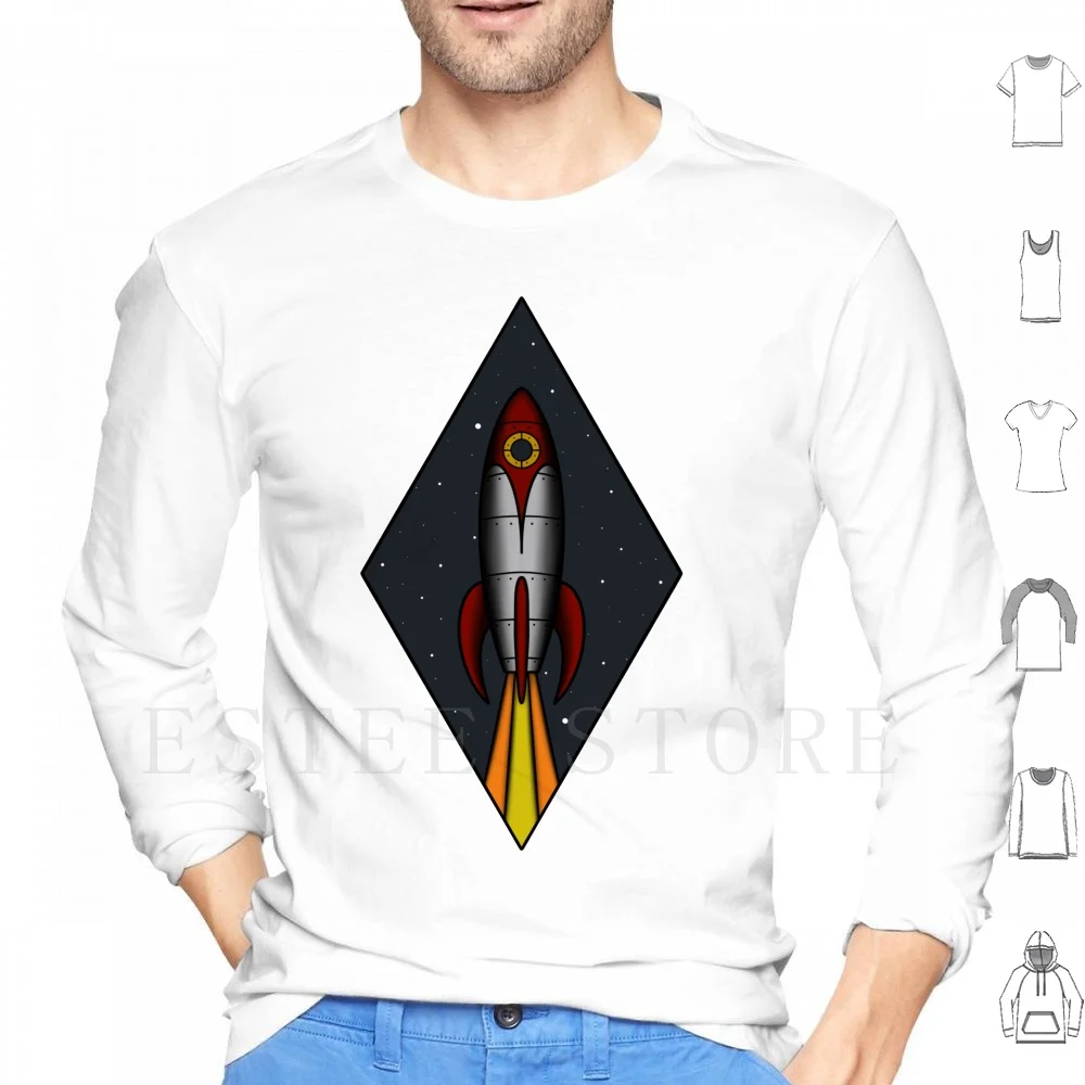 Traditional Rocket Ship Tattoo