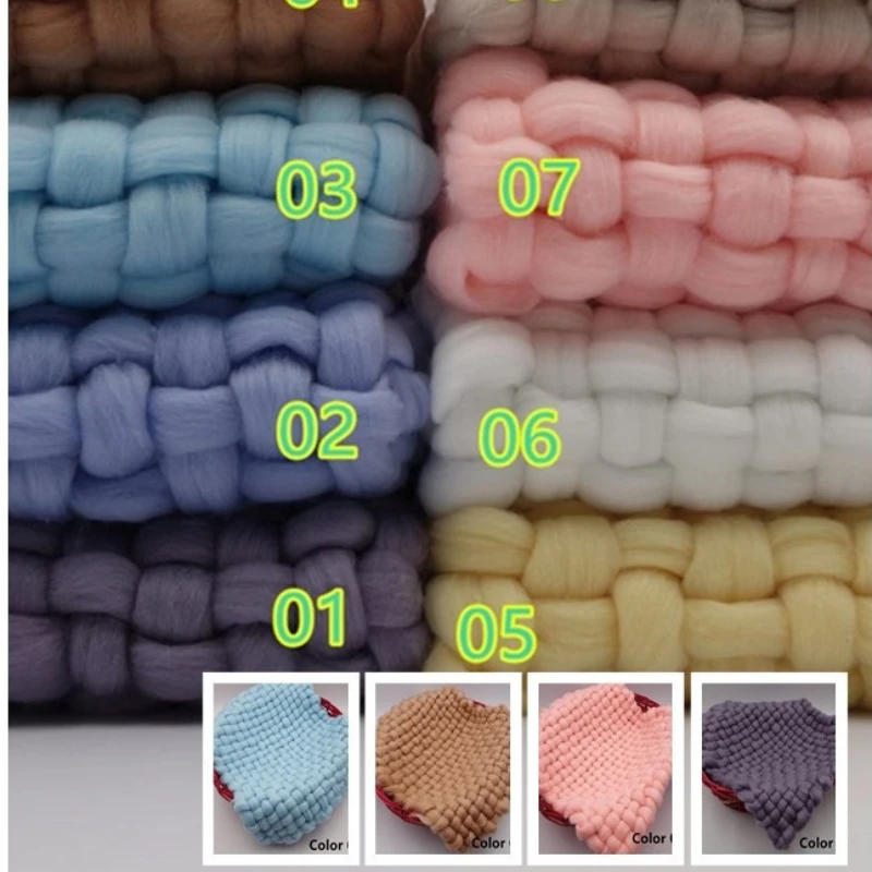 45x40cm-Handmade-Wool-Blanket-Basket-Stuffer-Filler-Newborn-Baby ...