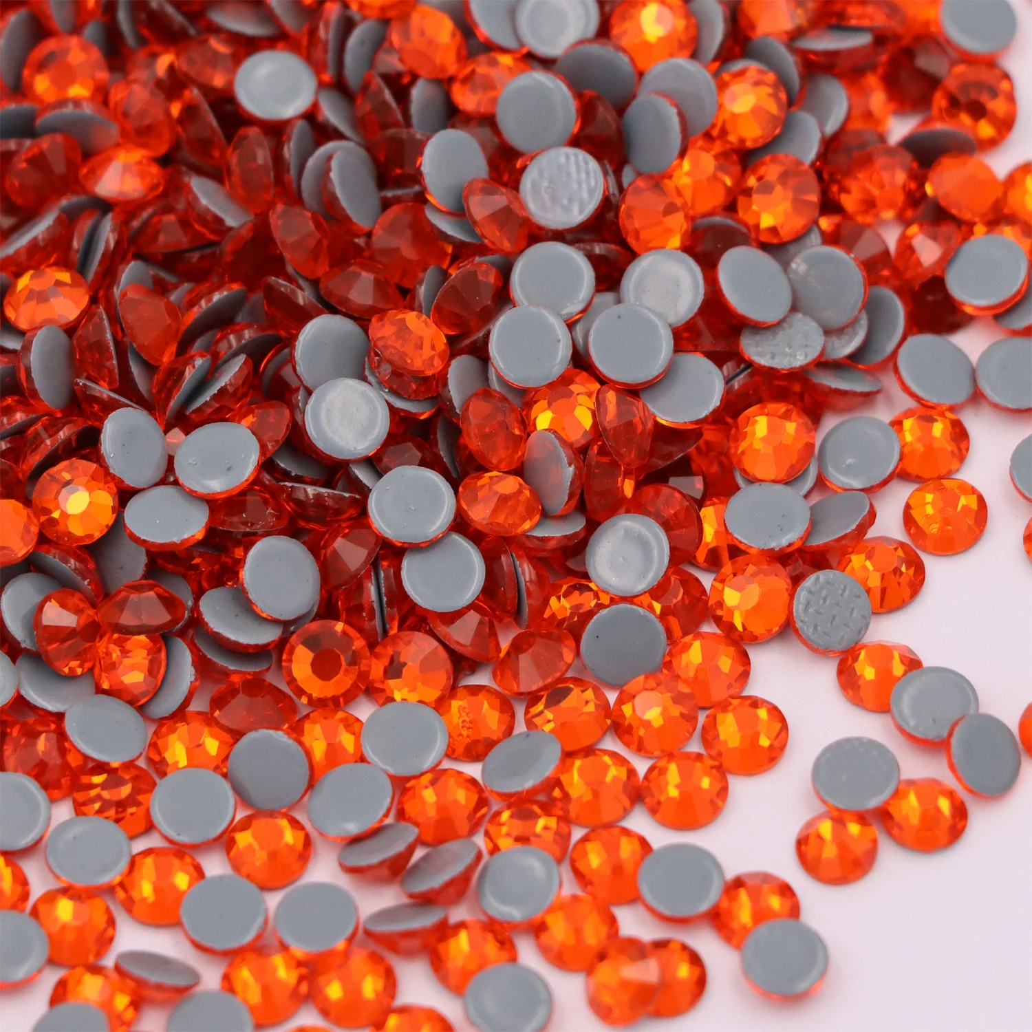 Orange Rhinestones Flatback | Orange Crystal Rhinestone | Hotfix ...