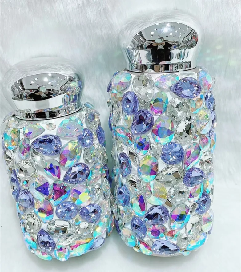 Bouteille isotherme,Bouteille isotherme à strass colorés,contenant ...