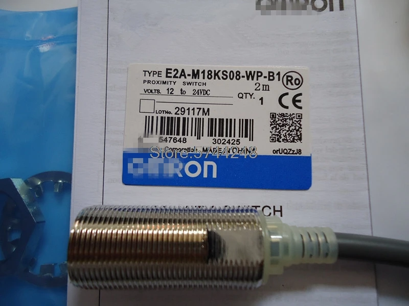 Fashion shopping style New Omron Proximity Switch E2A-M18KS08-WP-C1 12-24V DC shop for things ...