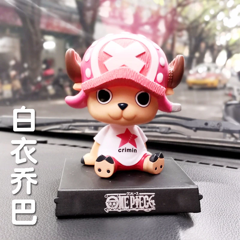 Hot Anime One Piece Luffy Chopper Shaking Head Action Figure Toys One ...