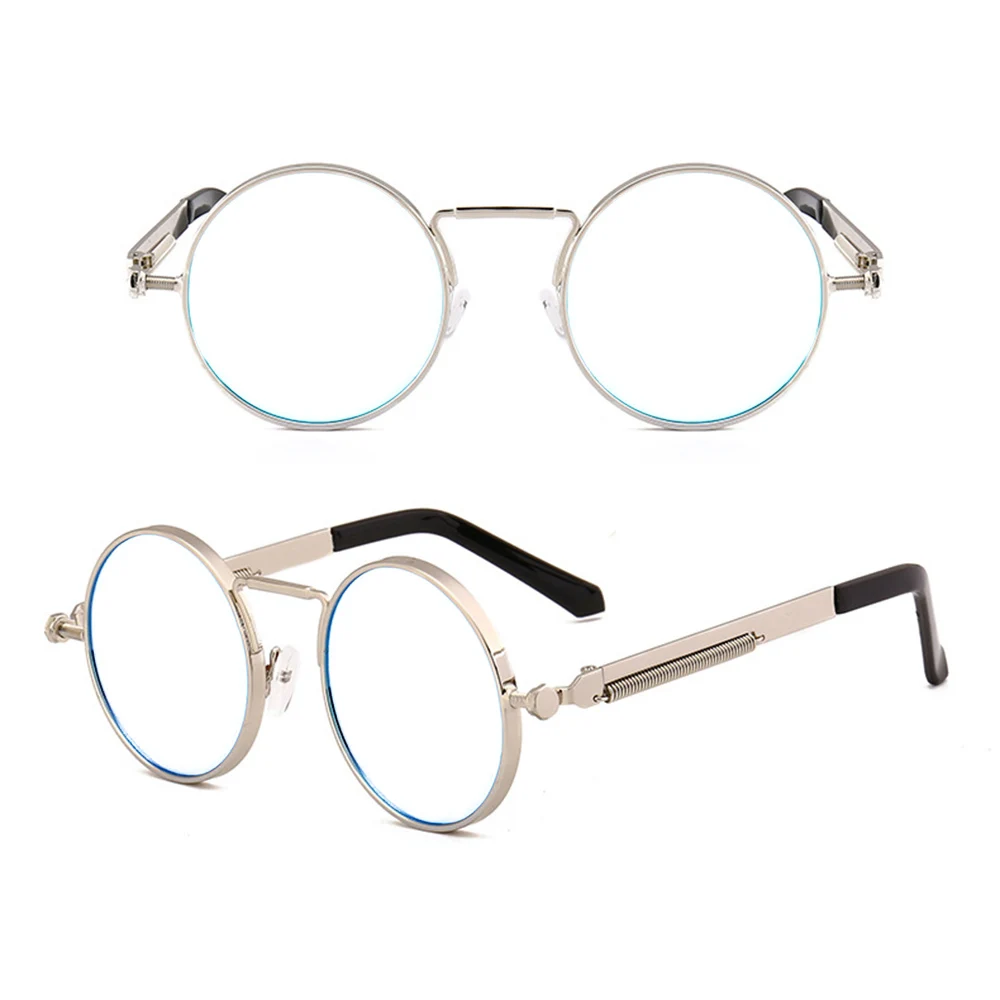 Retro Round Spring Decoration Men Reading Glasses 0 75 1 1 25 1 5 