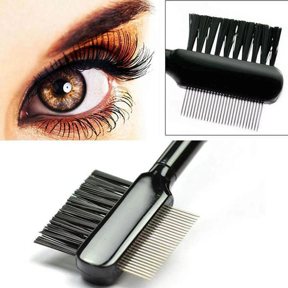 2Pcs Eyebrow Comb High Quality Comb Brush Dual Head Eyelash Cosmetic ...