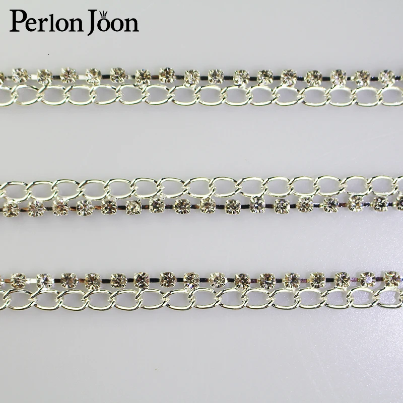 1 ярд цепи и стразы обшивки серебряные со стразами цепи ленты для ...