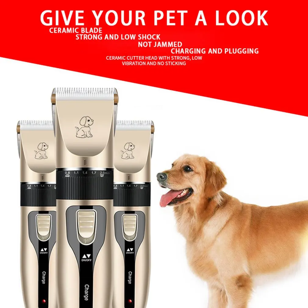 Dog Shaver Clipper For Grooming Kit Rechargeable Cordless Quiet ...