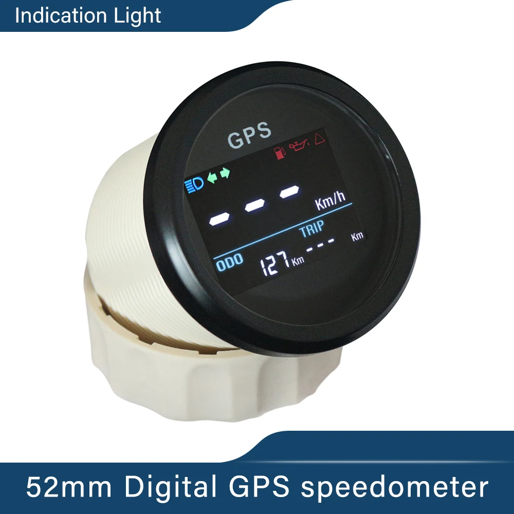 Universal Digital GPS Speedometer Trip Meter Adjustable Odometer for ...