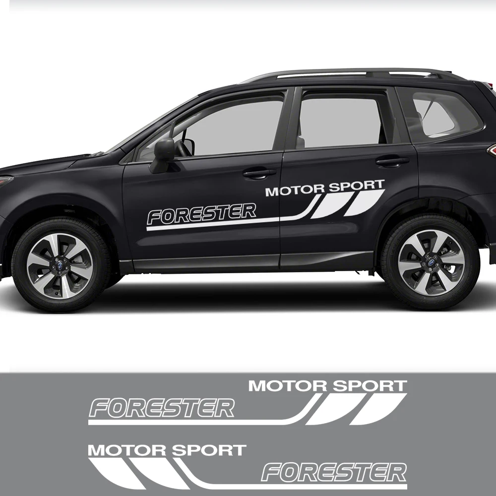 2PCS-Car-Door-Side-Trim-Stickers-For-Subaru-Forester-Sport-Vinyl-Film ...