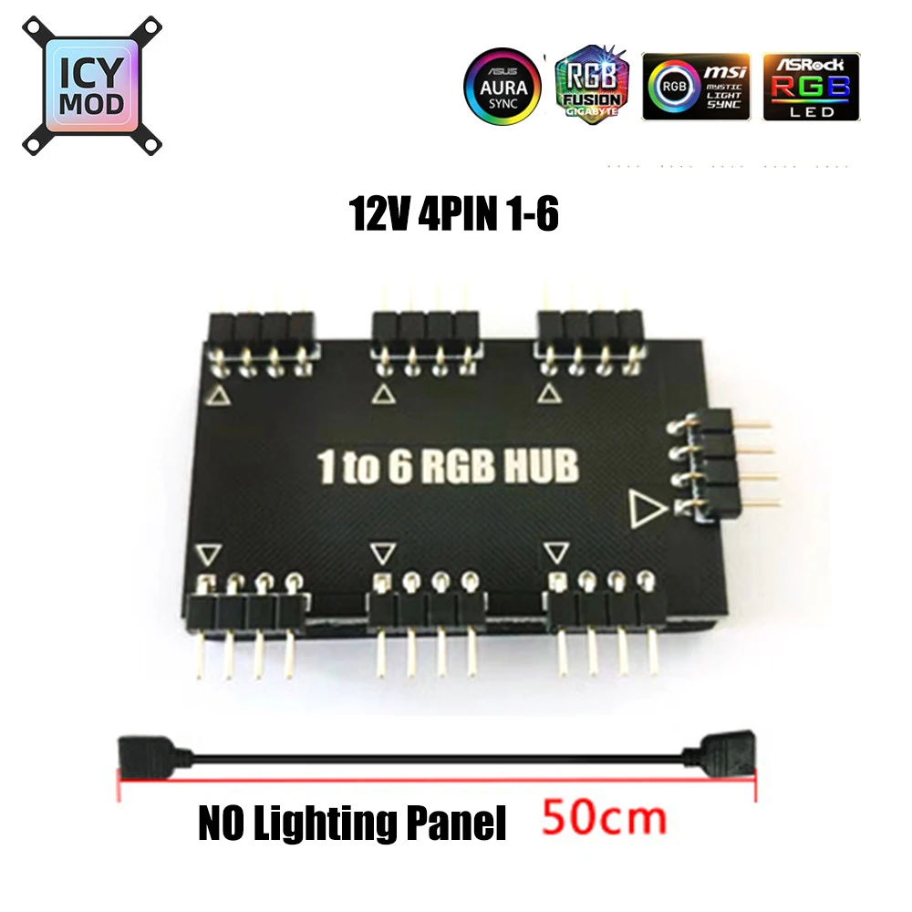 ROG RGB Hub 1-10 Ports 1-6 Splitter 5V3 Controller SATA Power Supply ...