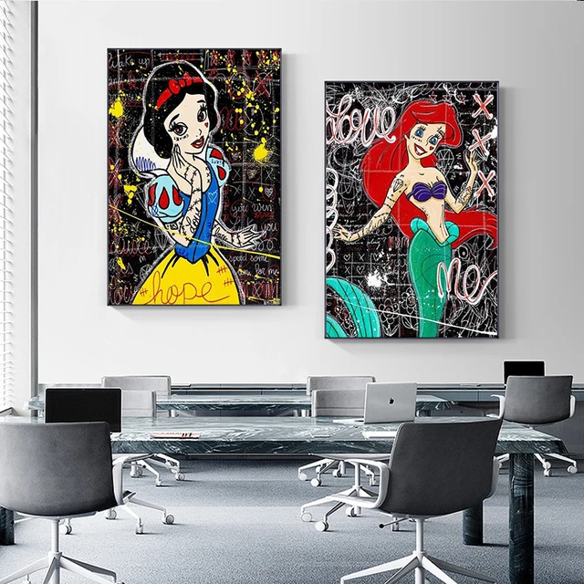 Disney Princess Canvas Painting Ideas