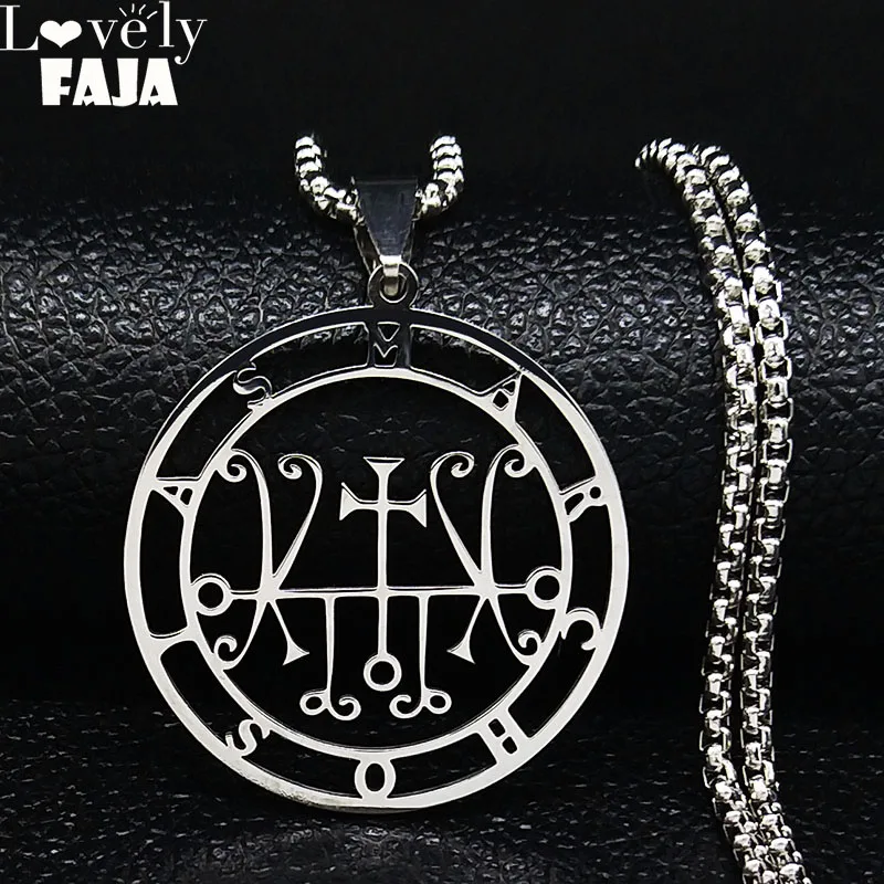 Sceal-Sigil-De-Marchosias-Stainless-Steel-Necklace-Women-Men-Silver ...