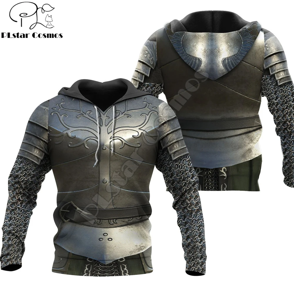 Knight Medieval Armor 3D printed Hoodie Knights Templar Harajuku ...