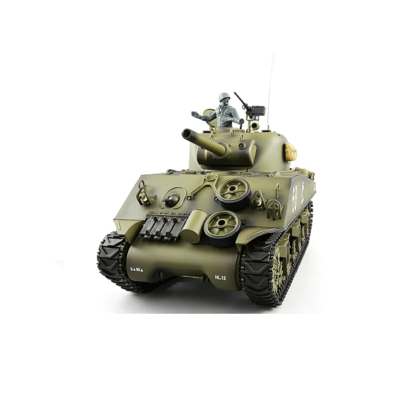 Henglong 2.4G 1:16 M4A3 Sherman Scale Remote Control Tank Model 3898 ...