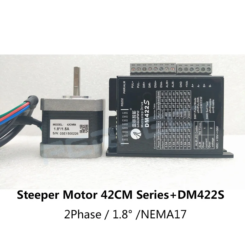 42cm04 42cm06 42cm08 + Driver Dm422s Leadshine 2 Phase 42 Series Nema17 ...