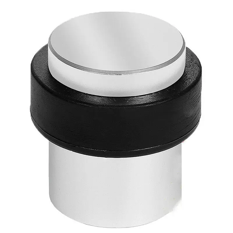 Door Stopper Stainless Steel Floor Mounted Fixed Door Rubber Stops Home ...