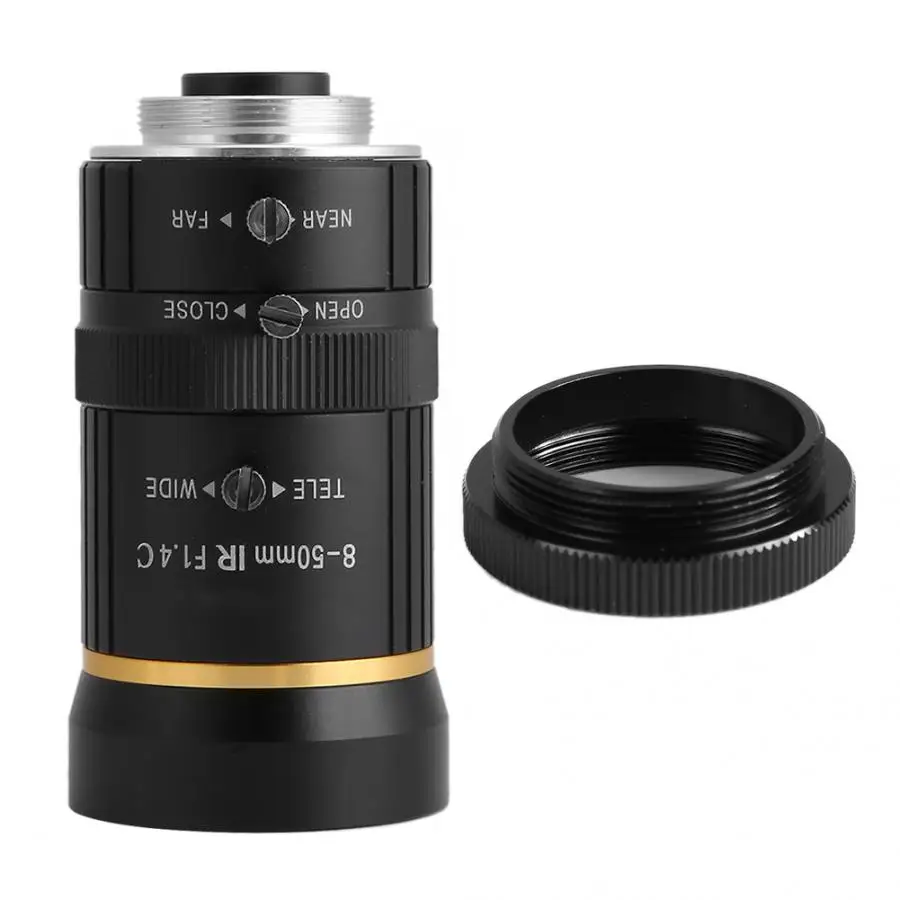 8-50mm 3mp 1/2 Manual Aperture C-mount Security Camera Lens Cctv Lens ...