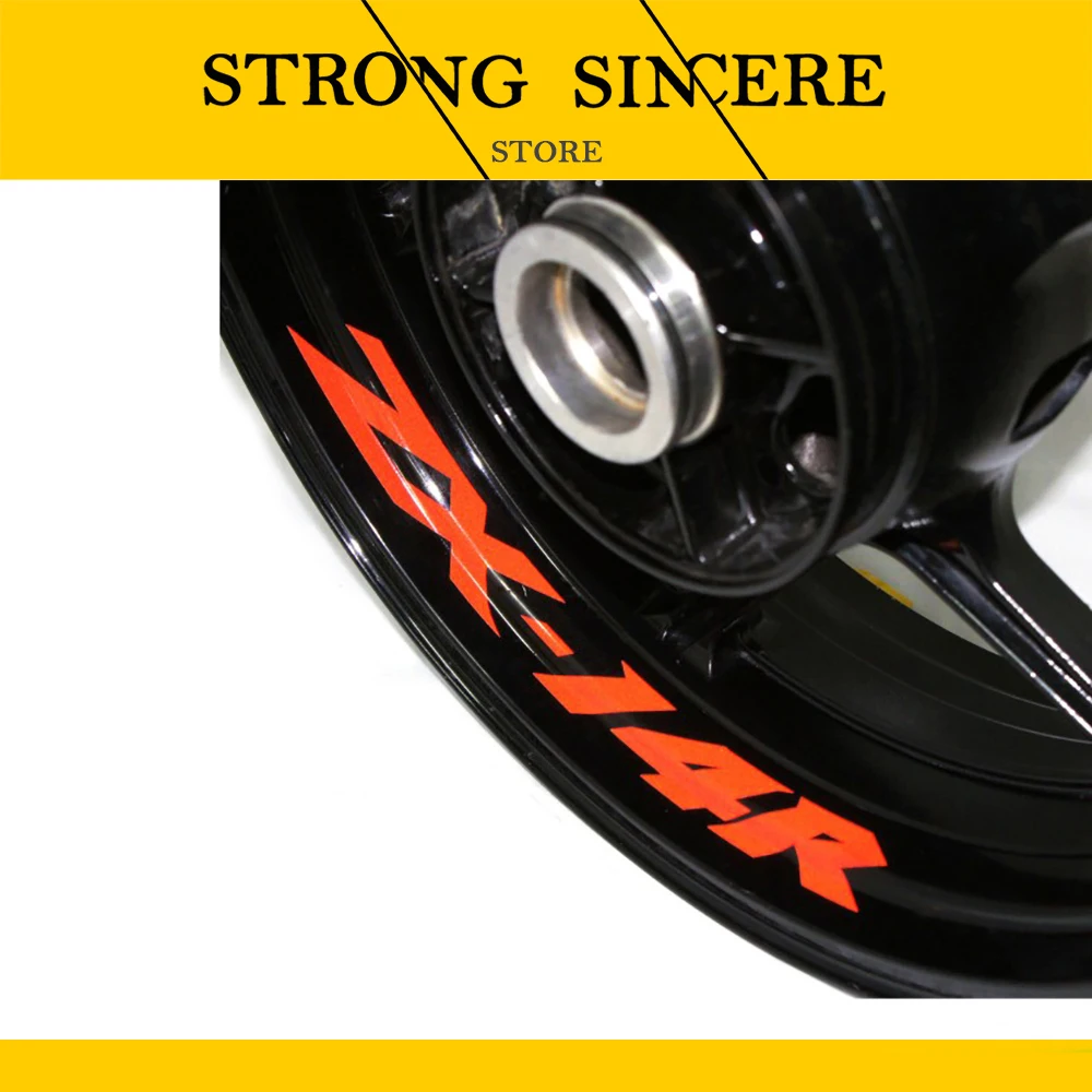 Motorcycle Wheel Sticker Decal Reflective Rim Bike Motorcycle Suitable ...