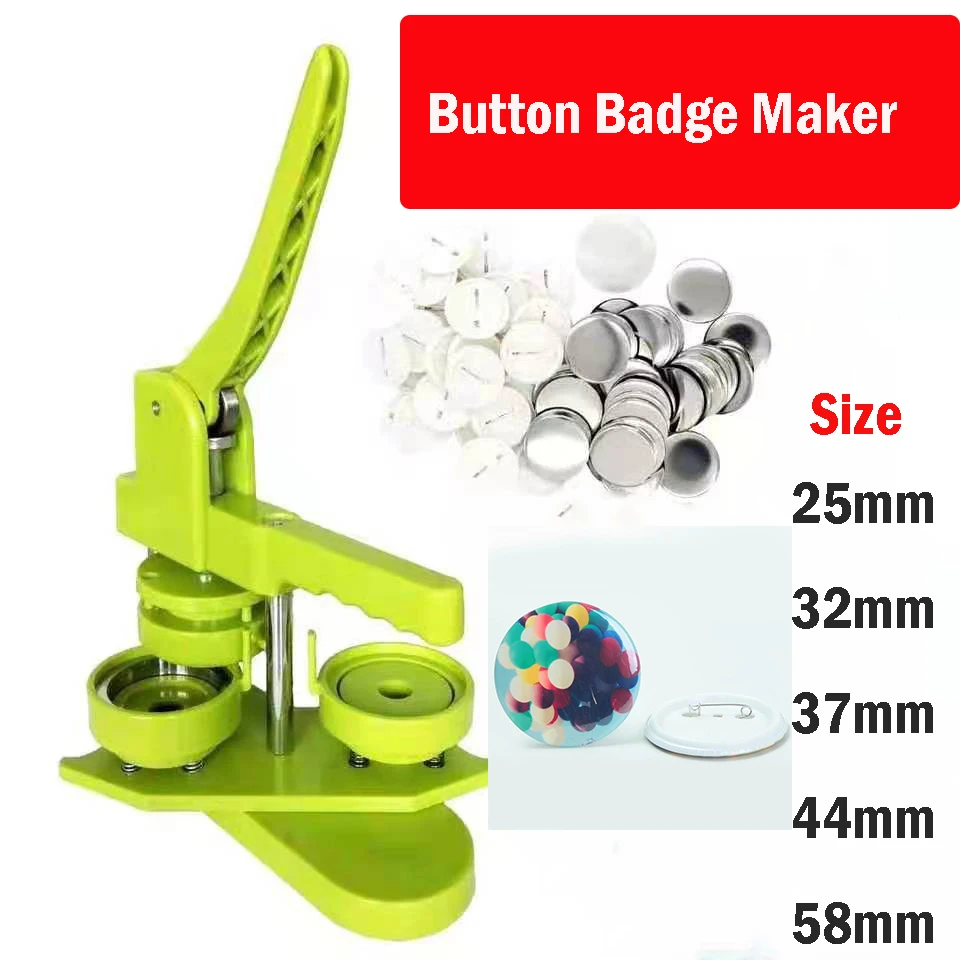 Button Badge Making Machine Maker with button badge mould 25mm/32mm ...