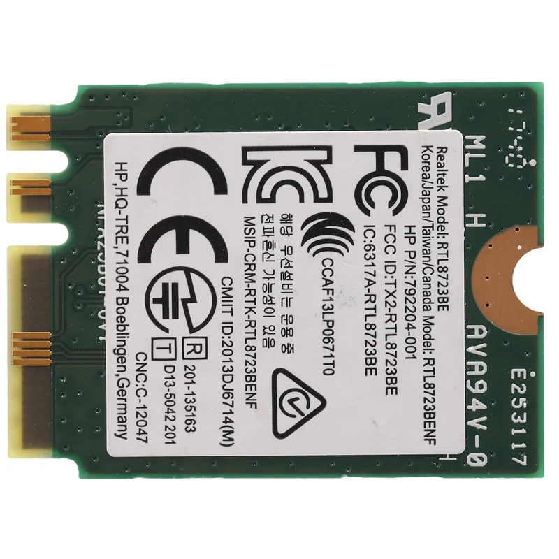 Kablosuz adaptör Realtek RTL8723BE 802.11N WiFi kartı Bluetooth 4.0 ...