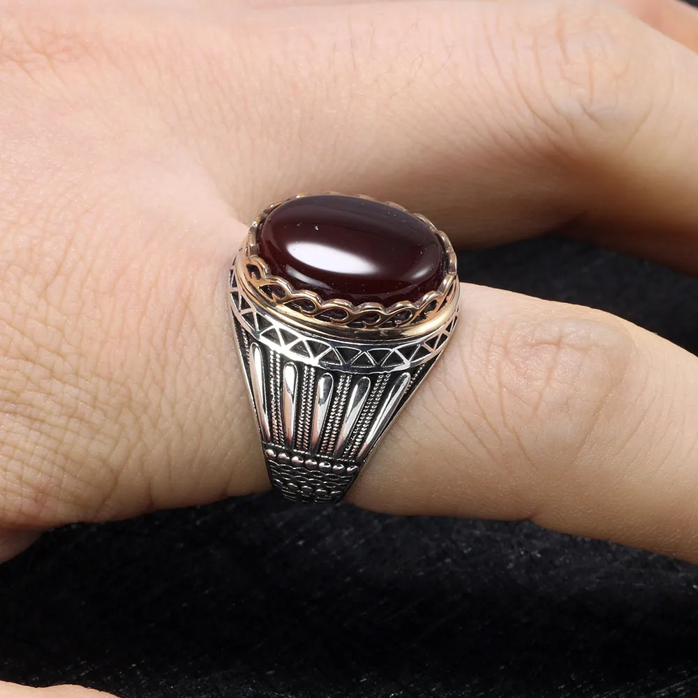 Tiger Eyes Stones Vintage Turkish Ring | Muduh Collection