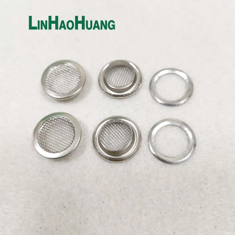 100Sets/Lot 14/15.5mm Metal Brass Mesh Eyelets Washer Metal Grommet ...