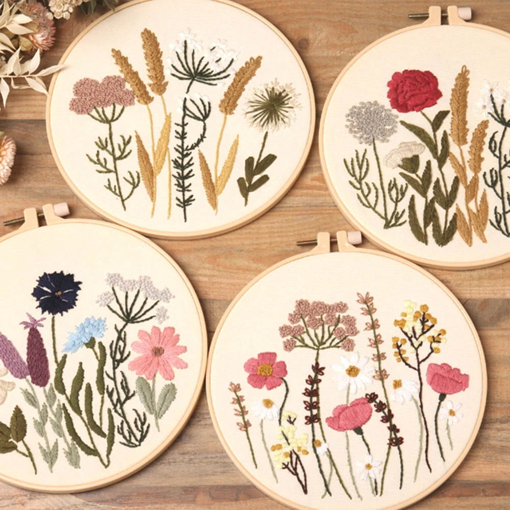 Embroidery Starter Kit With European Pattern and Instructions Cross ...