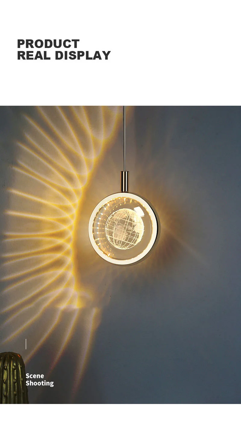 Clara - LED Crystal Glass Ball Pendant Lights for Indoor Lighting – Lumulox