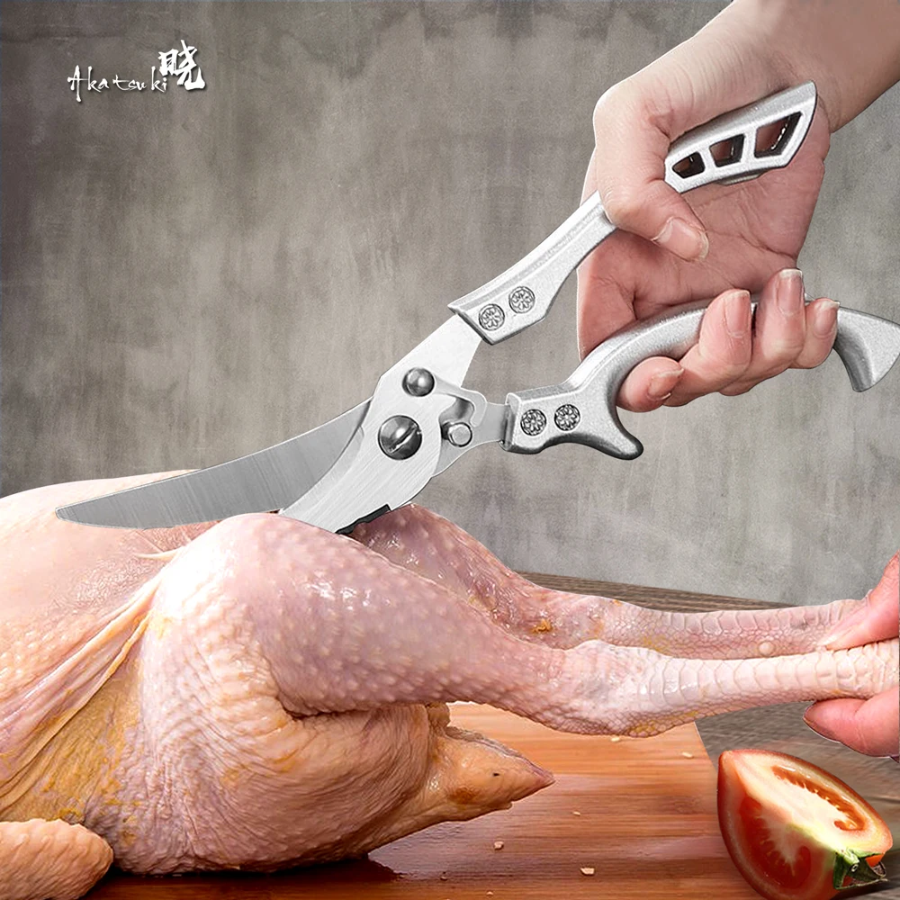 Kitchen Chicken Bone Scissors Chicken Duck Fish Cutter Shears Stainless ...