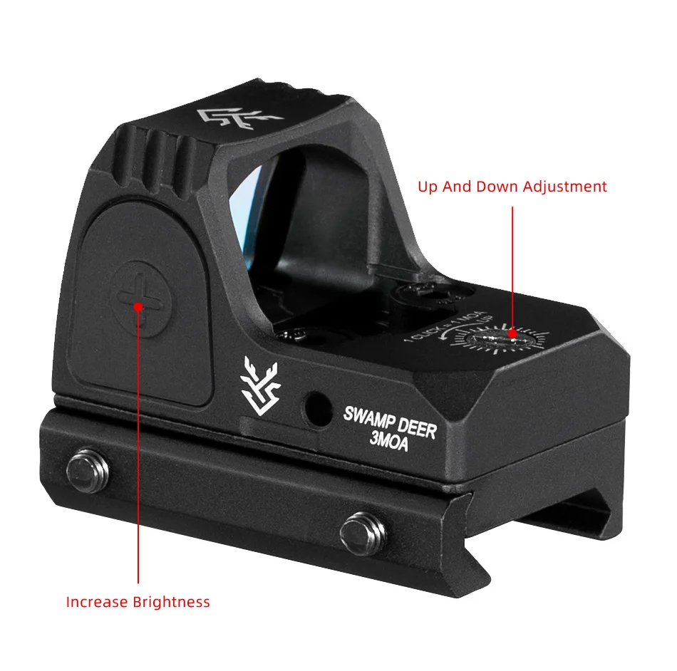 SWAMP DEER Red Dot Sight Collimator Base Glock /Handgun Reflex Sight ...