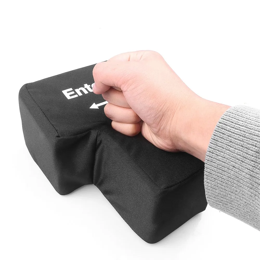 Usb Enter Key Anti Stress Decompression Button Nap Desktop Pillow ...