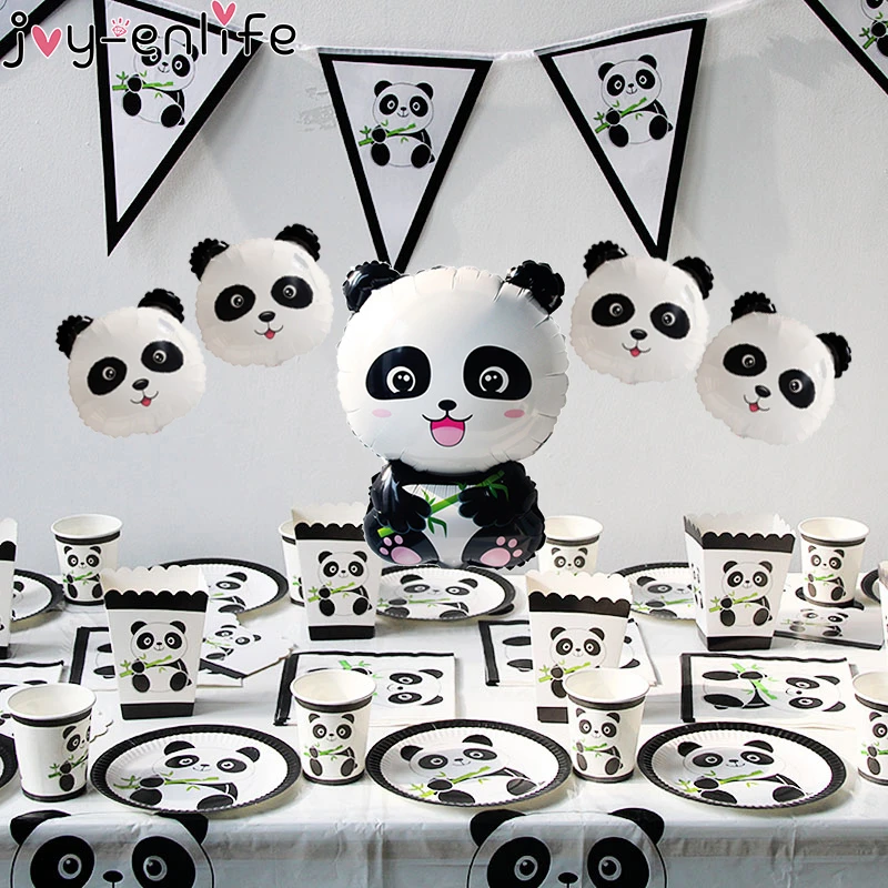 Joy-enlife 1pc Panda Birthday Balloons Birthday Party Decoration Kids ...