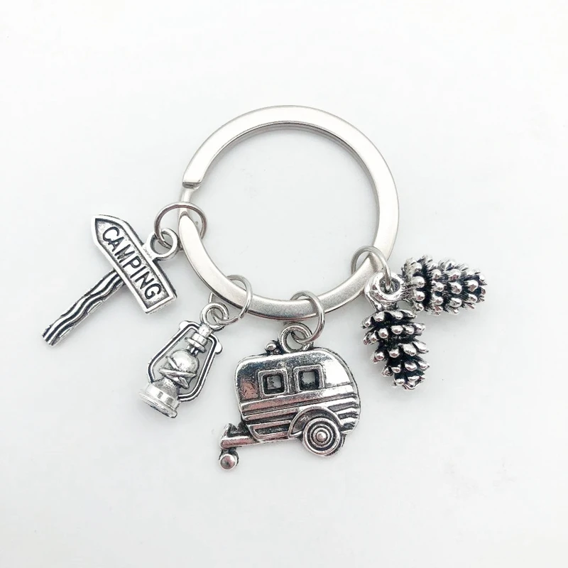 New-Camping-Keychain-Trailer-RV-Caravan-Campground-Key-Chain-Nature ...