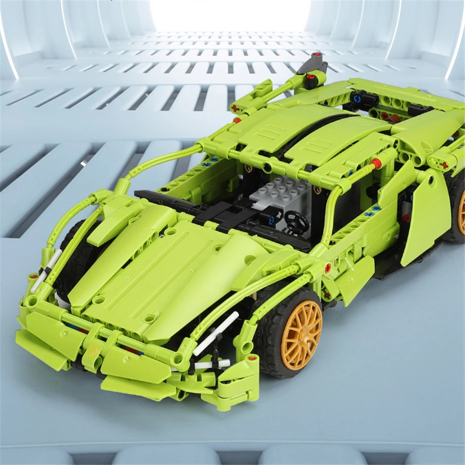 Xingbao 21005 Green Power Racing Car Remote Control Building Blocks ...