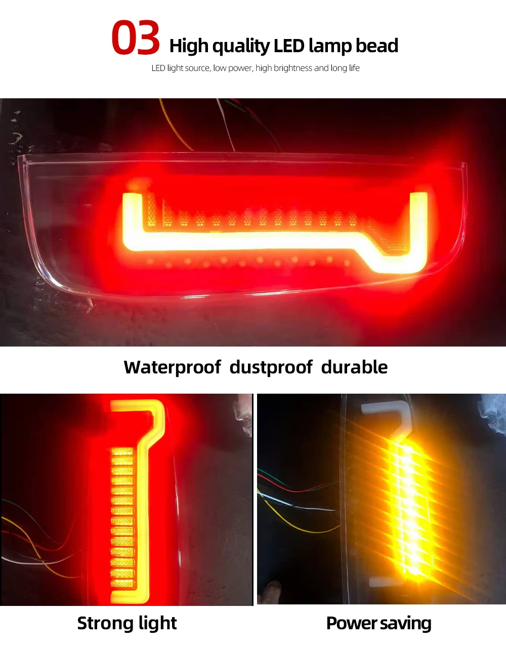 LED Taillight Rear Tail Light Brake Lamp For Nissan Navara D40 Frontier ...