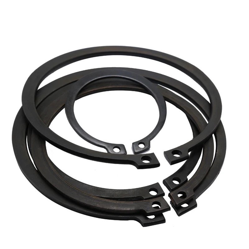 5 50pcs C type external circlip retaining rings for shaft carbon steel ...