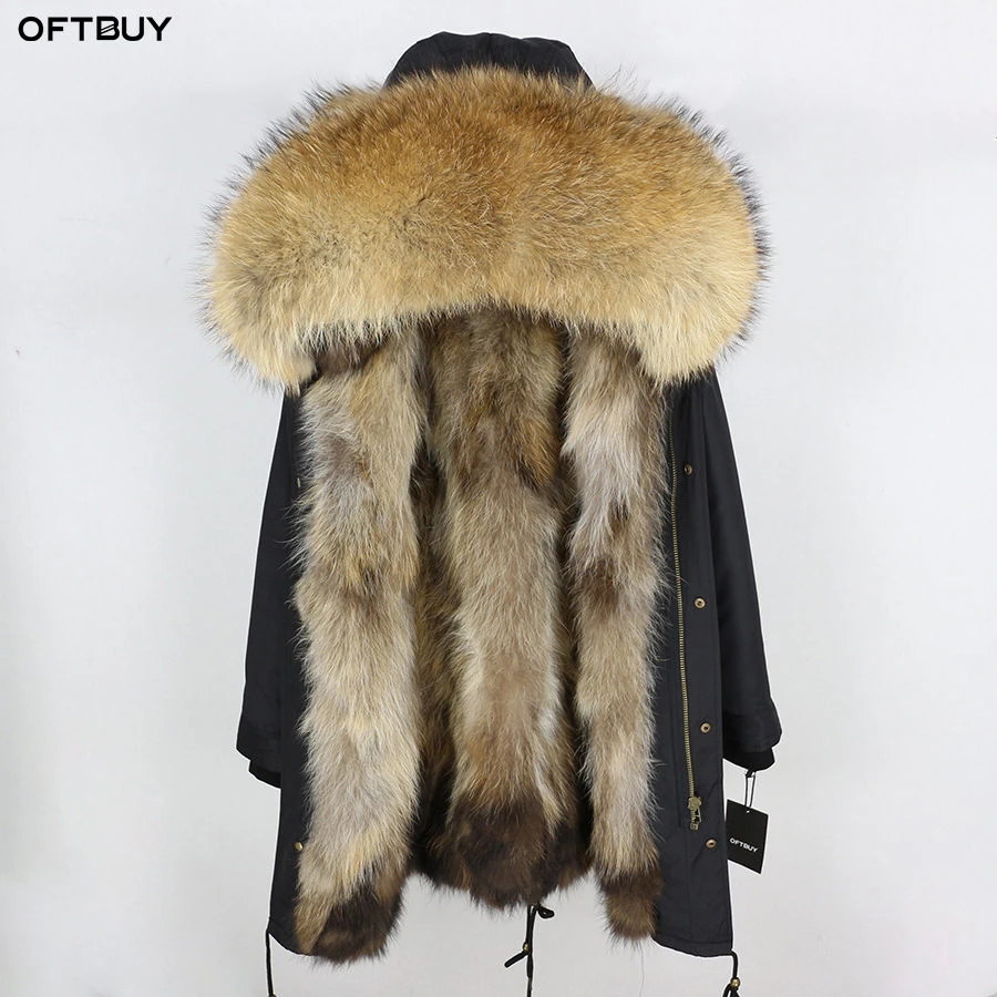 Natural Real Fox Fur Jacket Coats Women Parka | Natural Fur Women Winter Parka - 2023 - Aliexpress