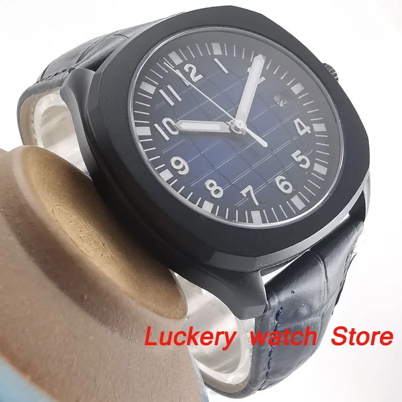 39mm-no-logo-blue-dial-luminous-men-s-watch-saphire-glass-Automatic ...