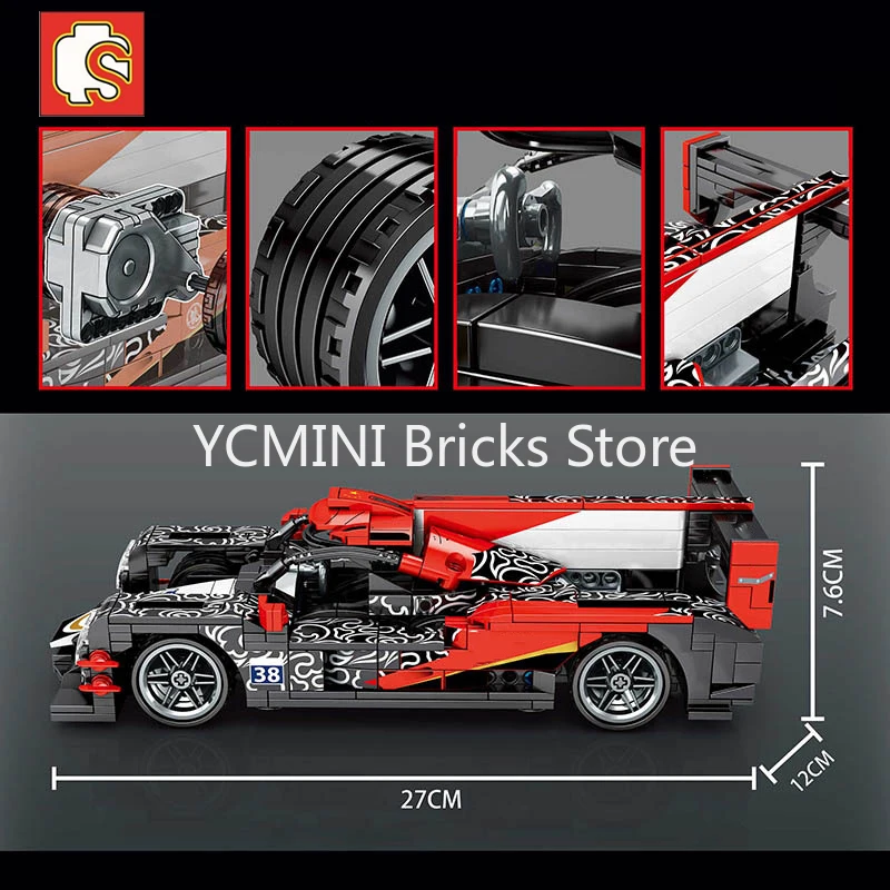 Sembo Block Constructor Model City Team Sports Car Racing Creative ...